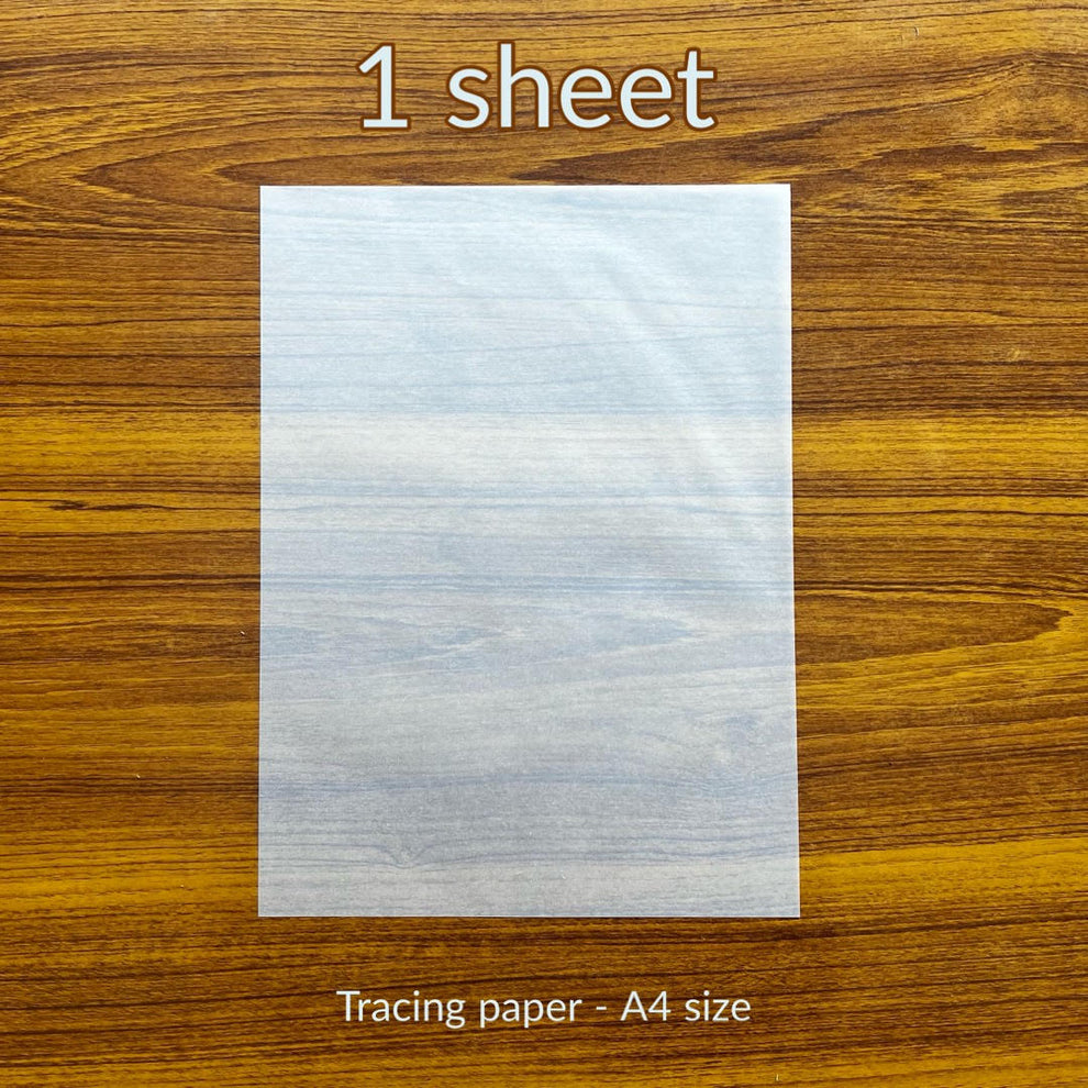 Tracing Paper for drawing. A4 size tracing paper sheets – Tasveer Fabrics