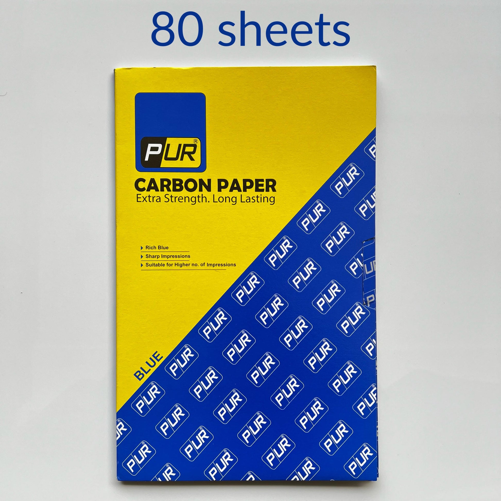 Carbon Paper sheet. Blue colour. Size 210 X 330 mm. Best used for tran ...